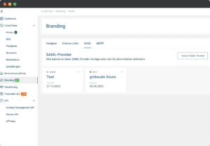 How to add SAML configuration with Azure - gridscale