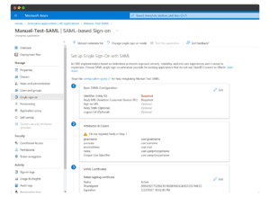 How to add SAML configuration with Azure - gridscale