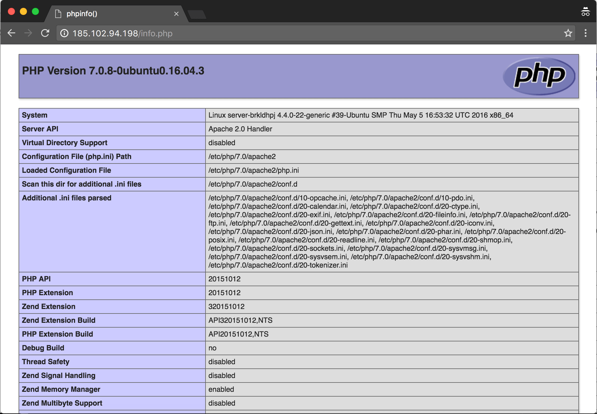 Install A Lamp Server With Php 7 And Apache 24 On Ubuntu Gridscale
