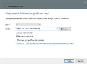 Setting up WebDAV on Windows Server 2016 - gridscale